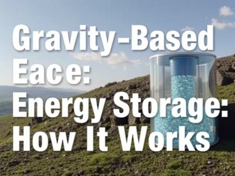 Gravity-Based Energy Storage Explained: How It Works and Benefits